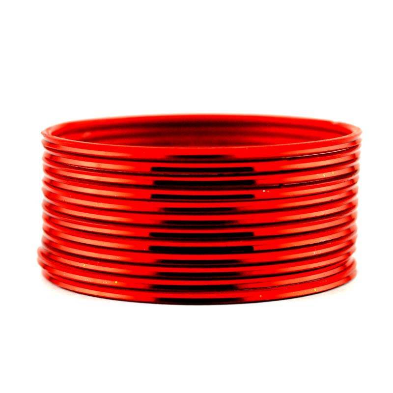 Buy metel churi set red colour size-2.4,2.6,2.8 Online